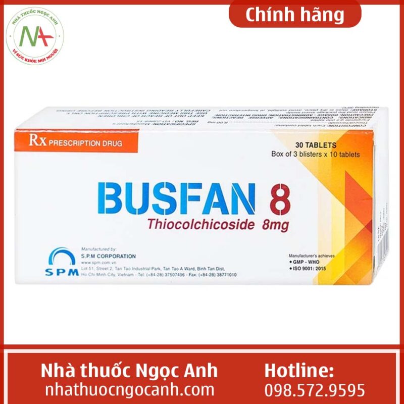 Thuốc Busfan 8 là thuốc gì, có tác dụng gì, giá bao nhiêu, mua ở đâu