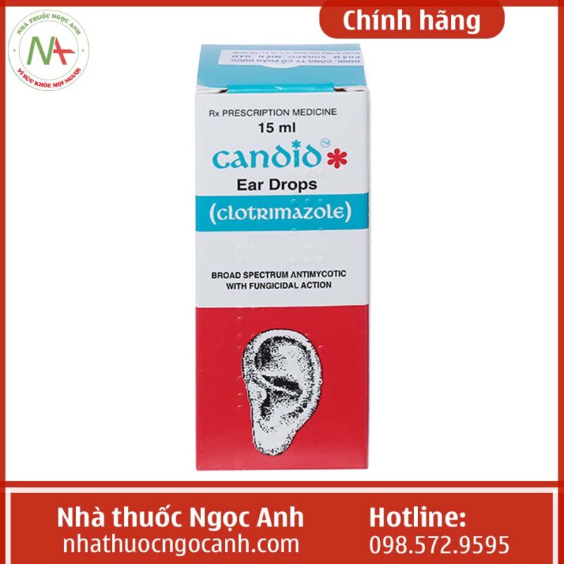 Thuốc nhỏ tai Candid Ear Drops 15ml giá bao nhiêu, mua ở đâu?