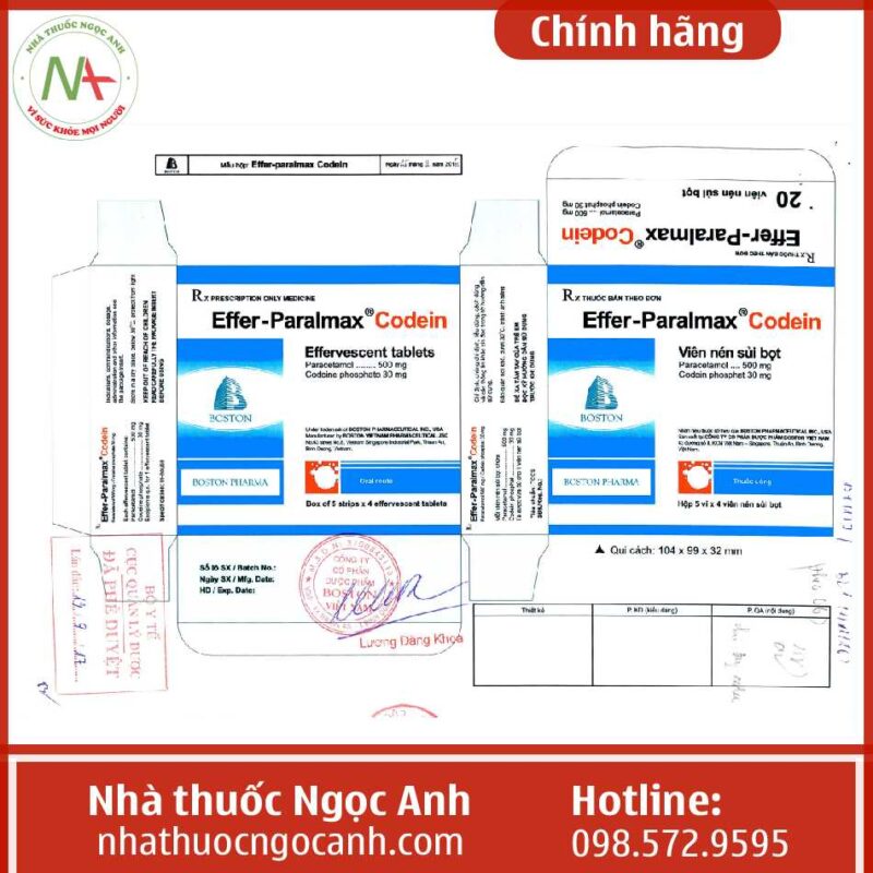 Thuốc Effer-Paralmax Codein mua ở đâu, giá bao nhiêu?