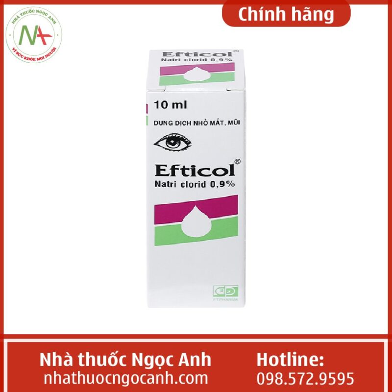 Thuốc Efticol 0,9% nhỏ tai được không, giá bao nhiêu, mua ở đâu?