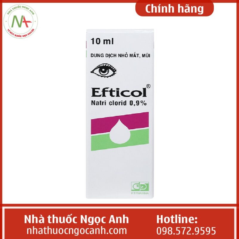 Thuốc Efticol 0,9% nhỏ tai được không, giá bao nhiêu, mua ở đâu?