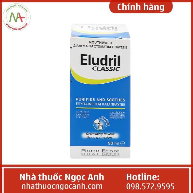 Thuốc Eludril Classic 90ml có tác dụng gì, mua ở đâu, giá bao nhiêu?