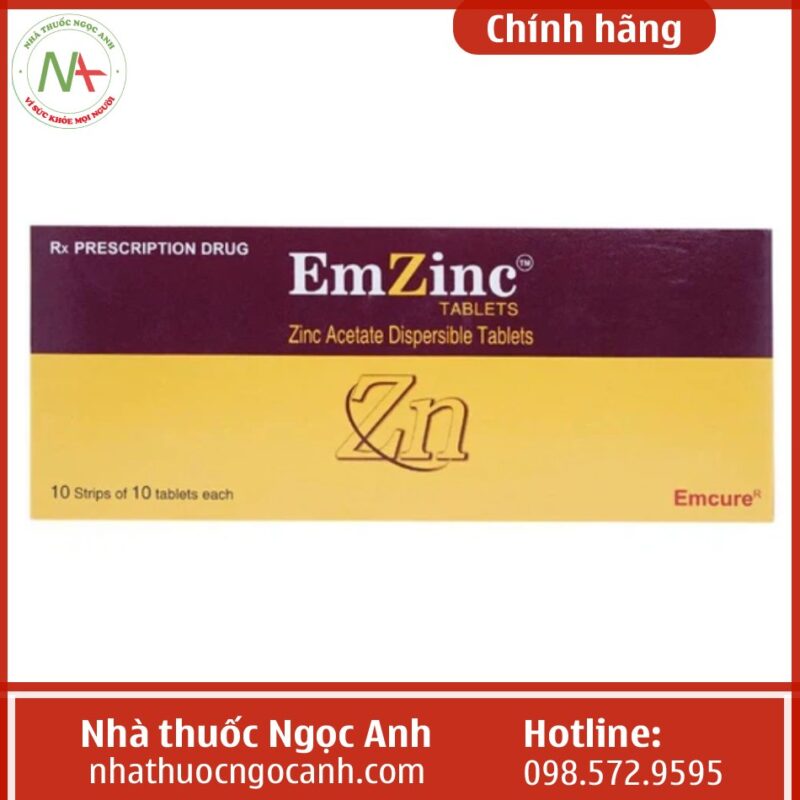 Thuốc EmZinc tablets 20mg là thuốc gì, giá bao nhiêu, mua ở đâu?