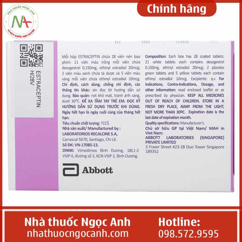 Thuốc Estraceptin là thuốc gì, có tăng cân không, giá bao nhiêu, mua ở đâu