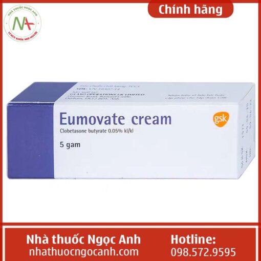 Thuoosc Eumovate Cream bôi vùng kín không, giá bao nhiêu, mua ở đâu