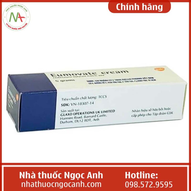 Thuoosc Eumovate Cream bôi vùng kín không, giá bao nhiêu, mua ở đâu