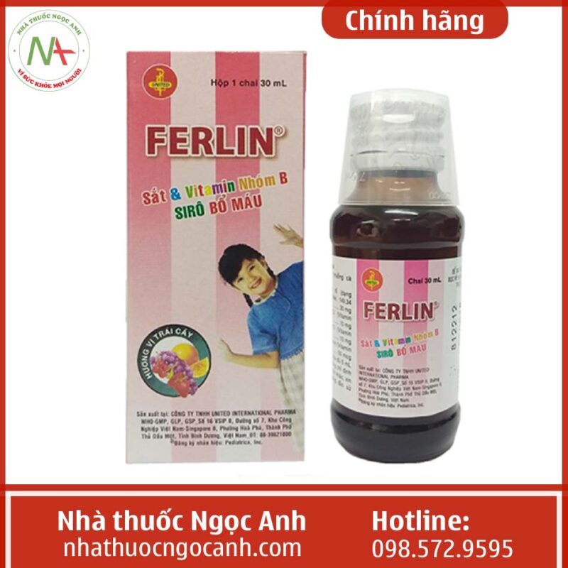 Thuốc Ferlin Siro 60ml có tác dụng gì, giá bao nhiêu, mua ở đâu?