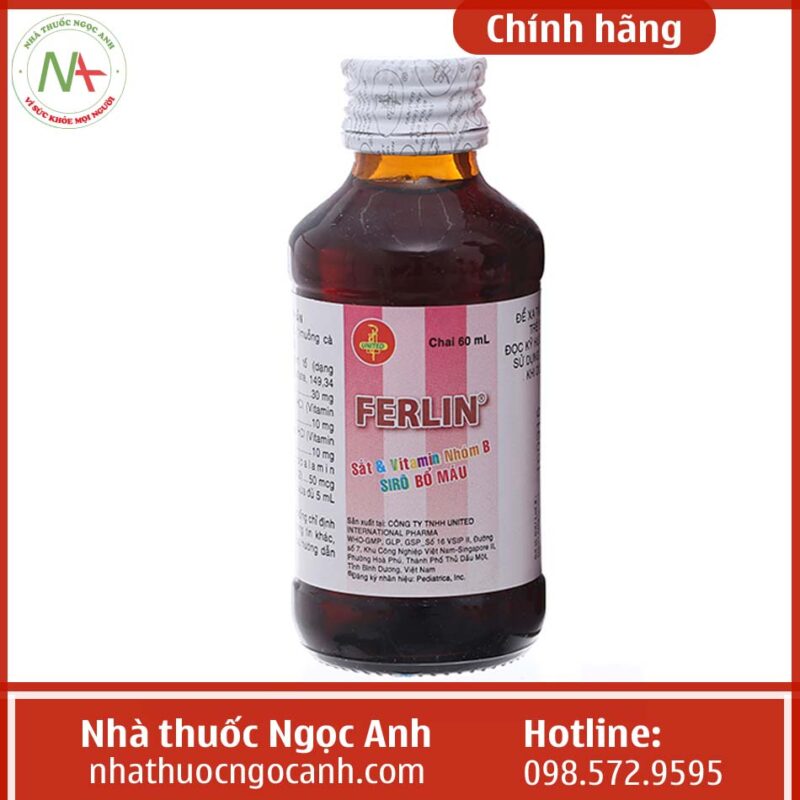 Thuốc Ferlin Siro 60ml có tác dụng gì, giá bao nhiêu, mua ở đâu?