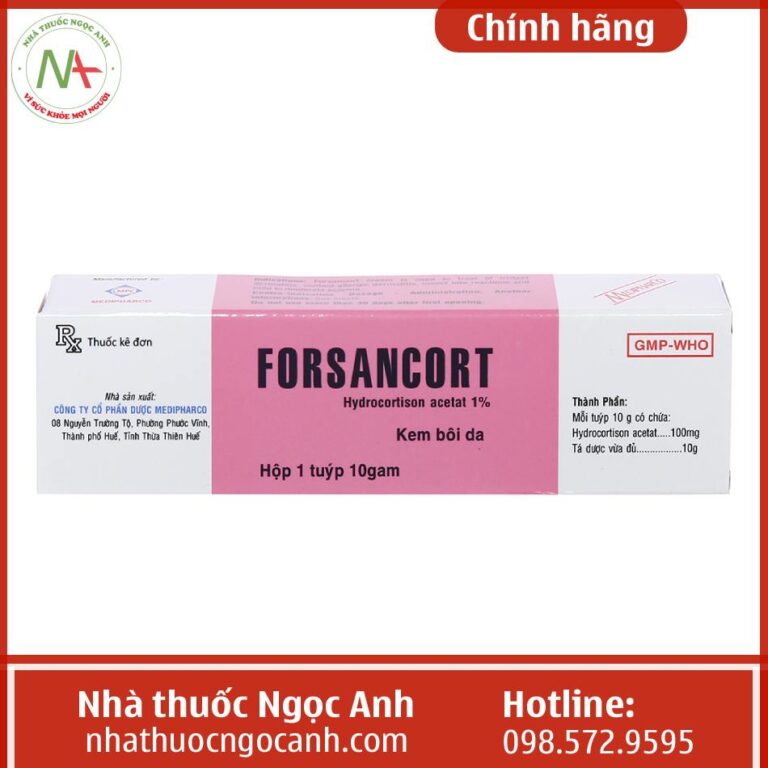 Thuốc Forsancort có chứa corticoid không, mua ở đâu, giá bao nhiêu?