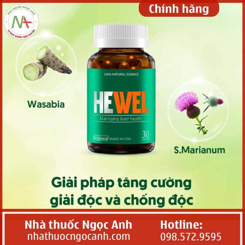 Thuốc bổ gan Hewel Ecogreen có tốt không, giá bao nhiêu, mua ở đâu?