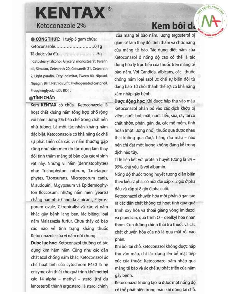 Thuốc Kentax 2% bôi mắt được không, giá bao nhiêu, mua ở đâu?