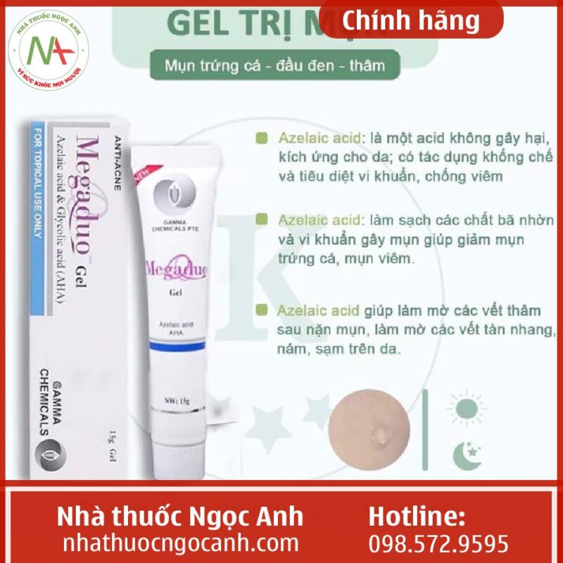 Megaduo Gel: Công dụng, liều dùng, lưu ý tác dụng phụ, giá bán