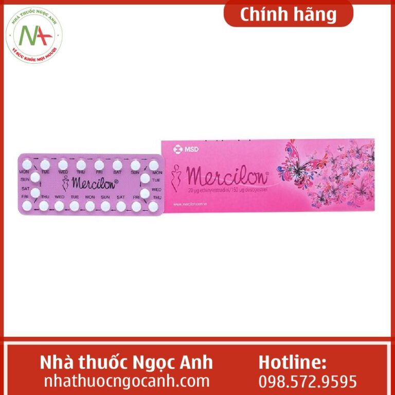 Thuốc tránh thai Mercilon MSD cách uống, giá bao nhiêu, mua ở đâu