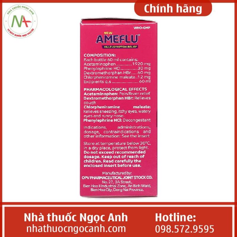 Thuốc New Ameflu Multi-symptom relief mua ở đâu, giá bao nhiêu?