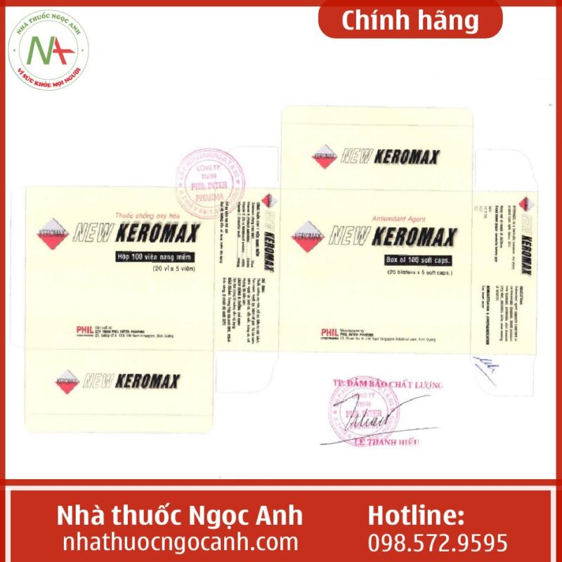 Thuốc New Keromax là thuốc gì, có tác dụng gì, mua ở đâu, giá bao nhiêu?