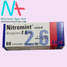 Thuốc Nitromint 2,6mg: Công dụng, liều dùng, lưu ý tác dụng phụ, giá bán