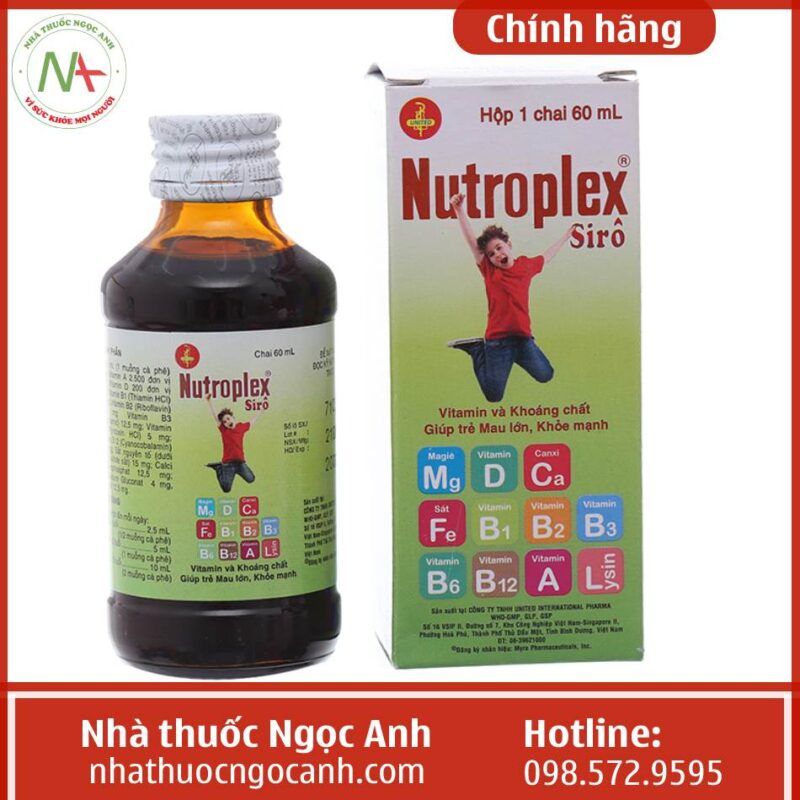 Thuốc Nutroplex Siro 60ml cho trẻ biếng ăn giá bao nhiêu, mua ở đâu?