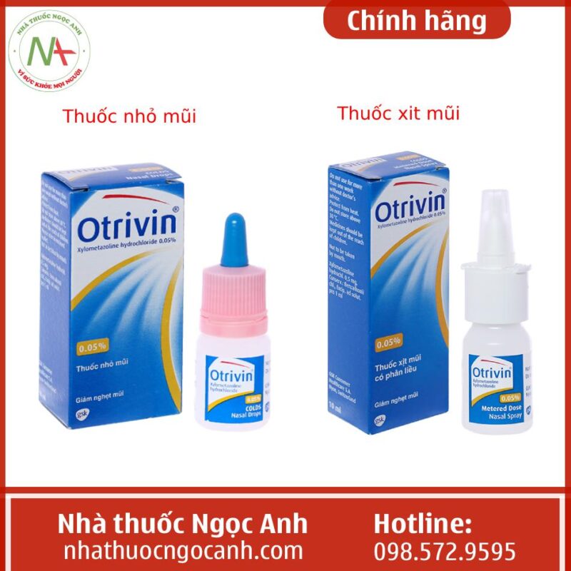 Thuốc Otrivin 0.05% (Thuốc nhỏ mũi) 10ml giá bao nhiêu, mua ở đâu