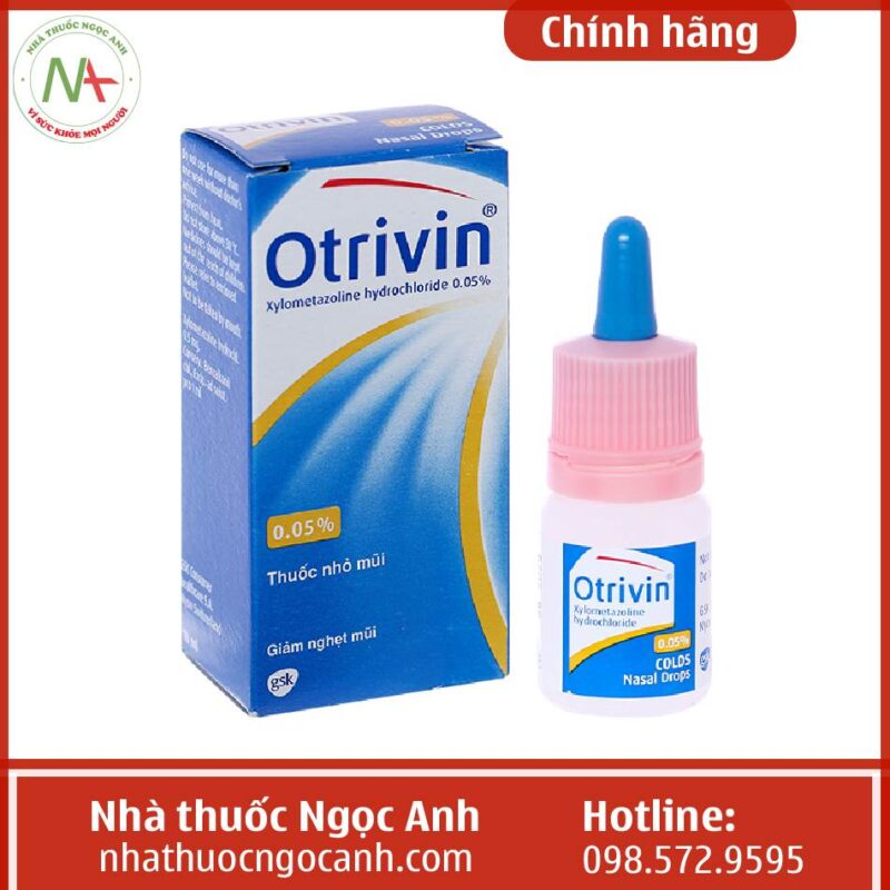 Thuốc Otrivin 0.05% (Thuốc nhỏ mũi) 10ml giá bao nhiêu, mua ở đâu