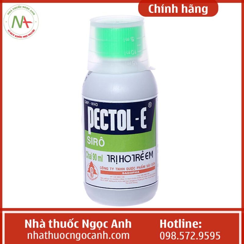 Thuốc Pectol-E Siro 90ml trị ho cho trẻ em giá bao nhiêu, mua ở đâu