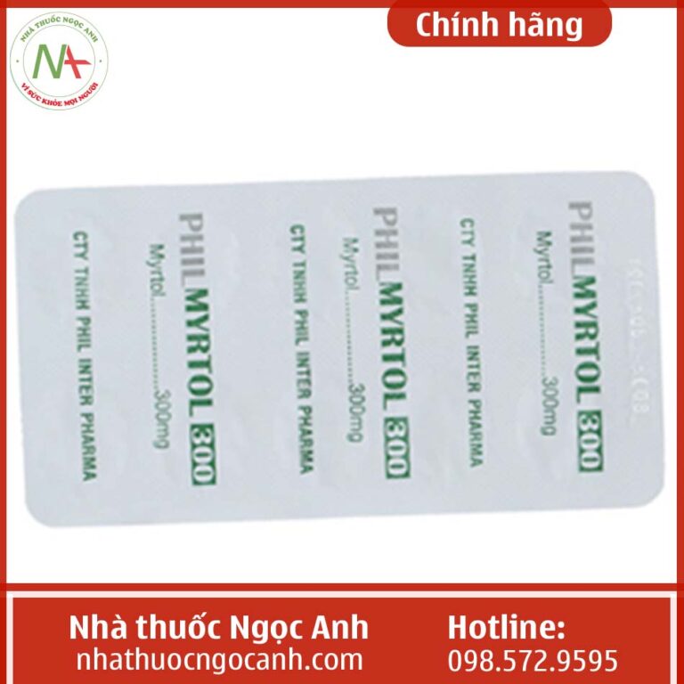 Thuốc Philmyrtol 300 là thuốc gì, tác dụng gì, giá bao nhiêu, mua ở đâu?
