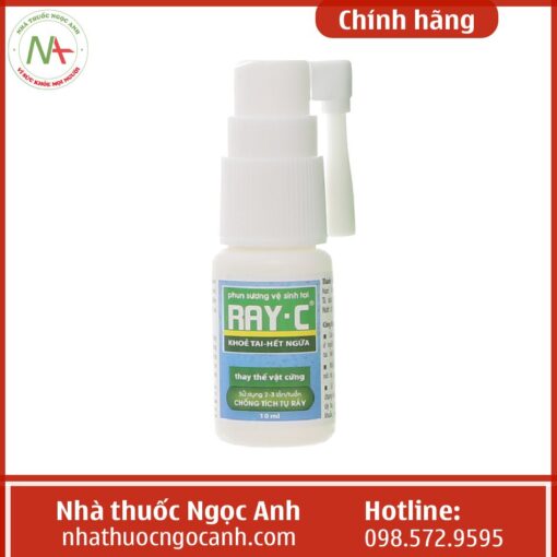 Thuốc xịt tai Ray-C có tác dụng gì, có tốt không, giá bao nhiêu, mua ở đâu