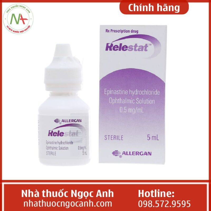 Thuốc Relestat 5ml là thuốc gì, tác dụng gì, mua ở đâu, giá bao nhiêu?