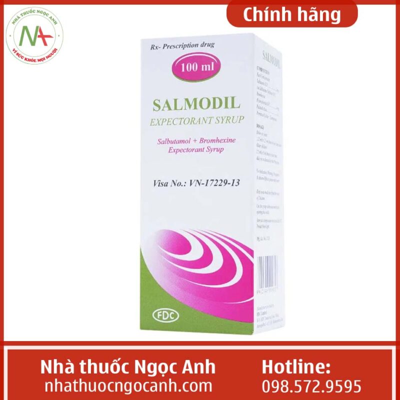Thuốc Salmodil Expectorant Syrup là thuốc gì, giá bao nhiêu, mua ở đâu?