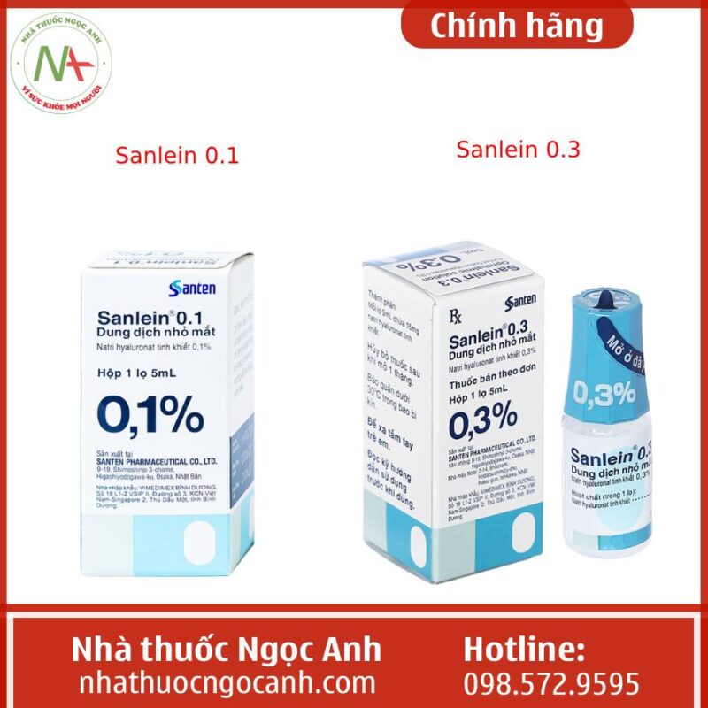 Thuốc nhỏ mắt Sanlein 0.3 là thuốc gì, mua ở đâu, giá bao nhiêu?
