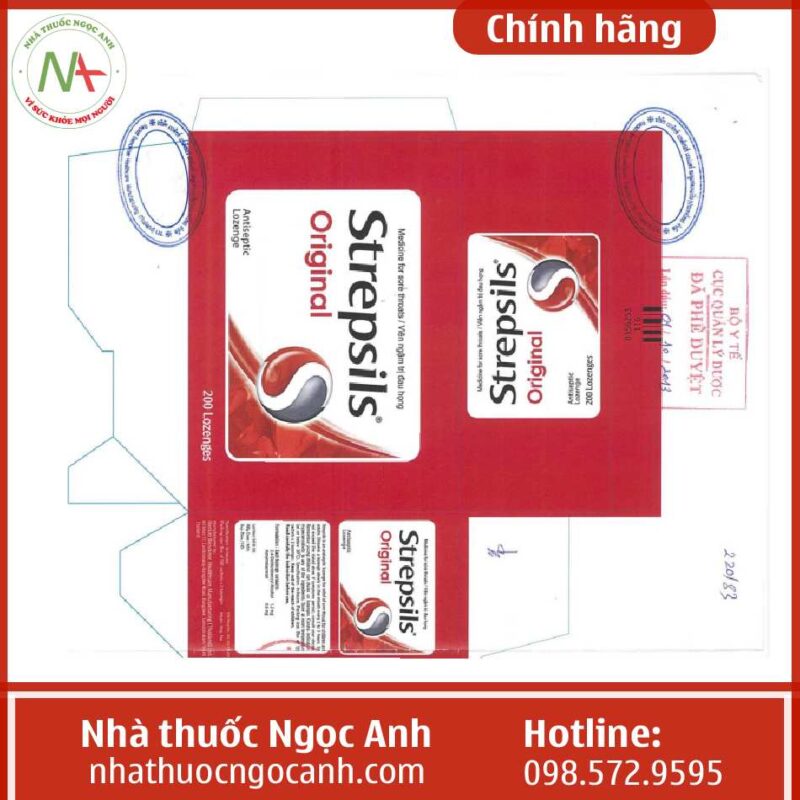 Thuốc Strepsils Original có vị gì, tác dụng gì, mua ở đâu, giá bao nhiêu?
