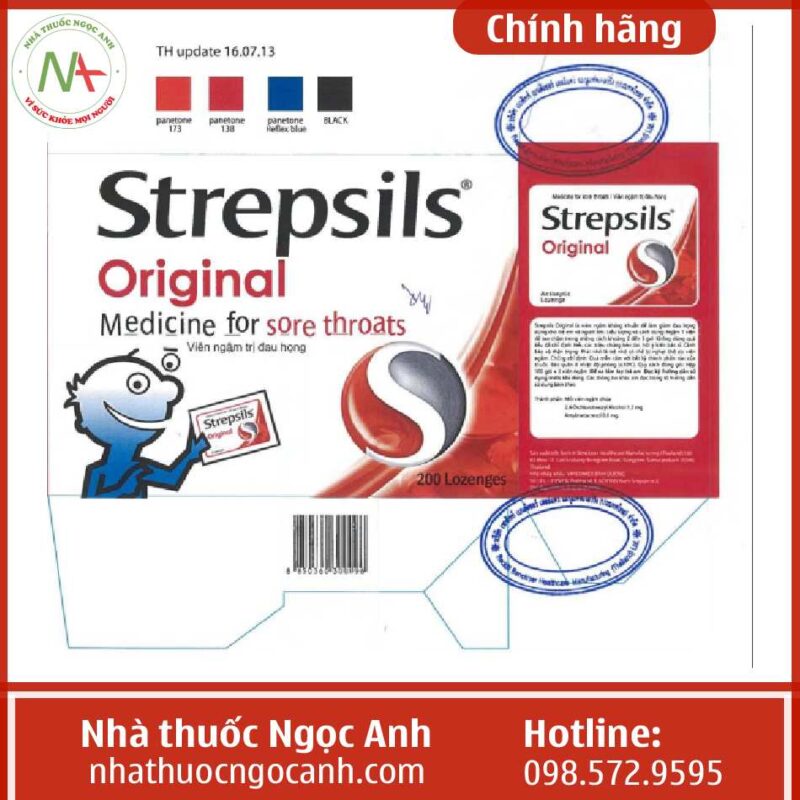 Thuốc Strepsils Original có vị gì, tác dụng gì, mua ở đâu, giá bao nhiêu?