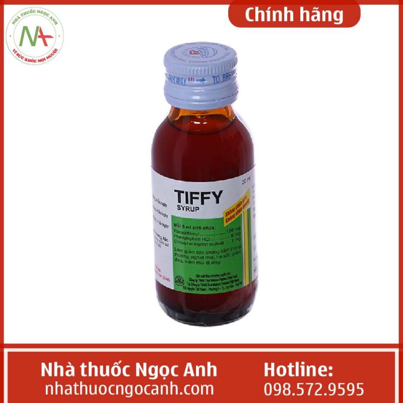Thuốc Tiffy Syrup 30ml dùng cho trẻ em không, mua ở đâu, giá bao nhiêu?