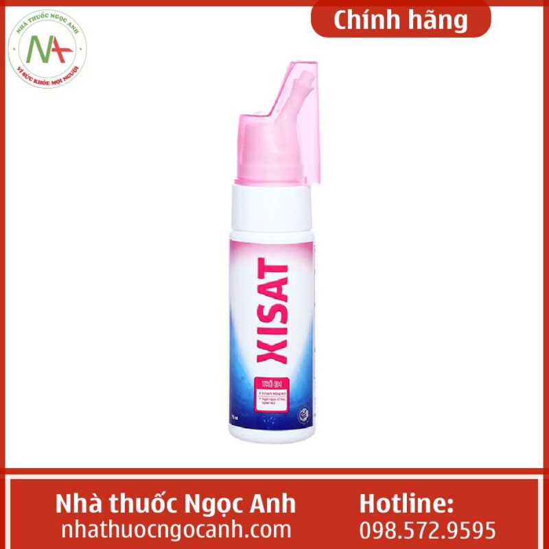 Thuốc xịt mũi Xisat trẻ em 75ml có tốt không, giá bao nhiêu, mua ở đâu