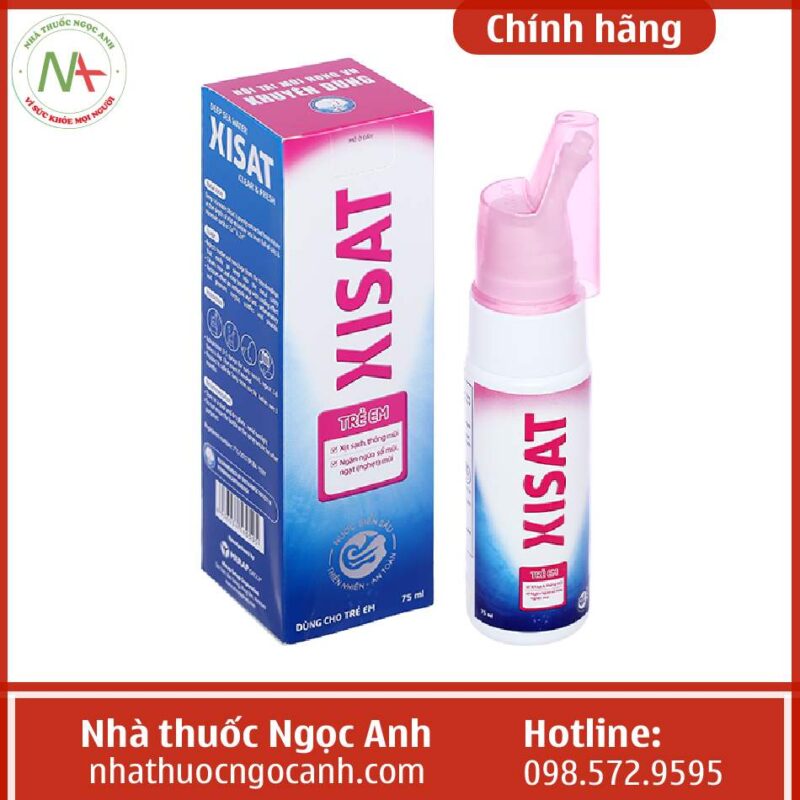 Thuốc xịt mũi Xisat trẻ em 75ml có tốt không, giá bao nhiêu, mua ở đâu