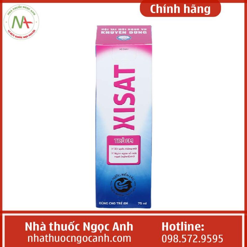 Thuốc xịt mũi Xisat trẻ em 75ml có tốt không, giá bao nhiêu, mua ở đâu