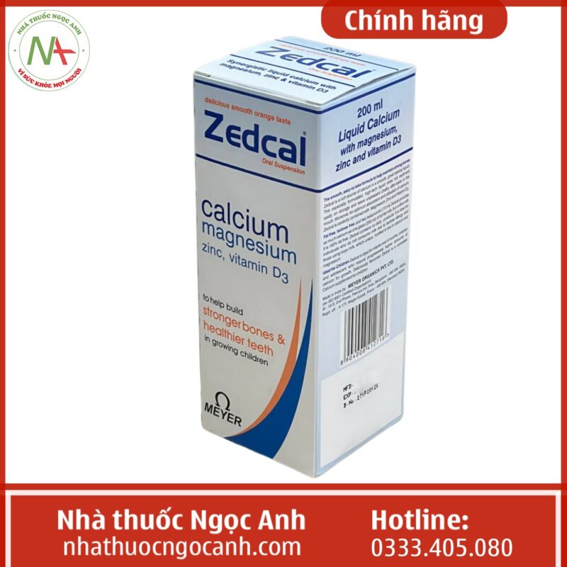 Thuốc Zedcal Oral Suspension 200ml là thuốc gì, giá bao nhiêu, mua ở đâu