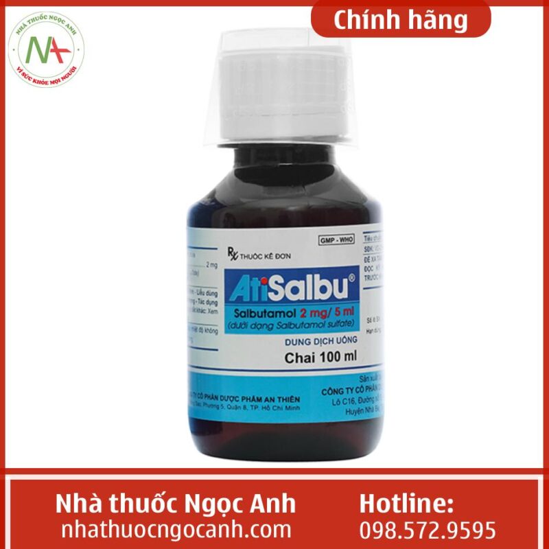 Thuốc Atisalbu 2mg/5ml chai 100ml có phải kháng sinh không, giá bao ...