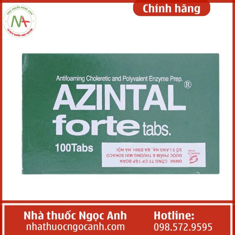 Thuốc Azintal Forte Tabs là thuốc gì, thành phần, giá bao nhiêu, mua ở đâu?
