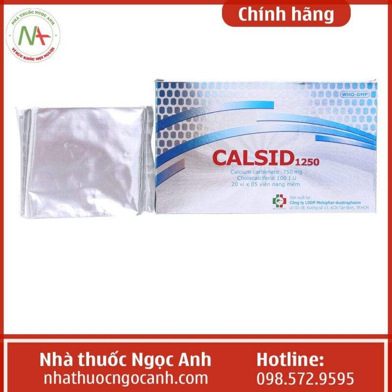 Thuốc Calsid 1250 là thuốc gì, có tác dụng gì, giá bao nhiêu, mua ở đâu