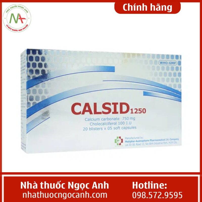 Thuốc Calsid 1250 là thuốc gì, có tác dụng gì, giá bao nhiêu, mua ở đâu
