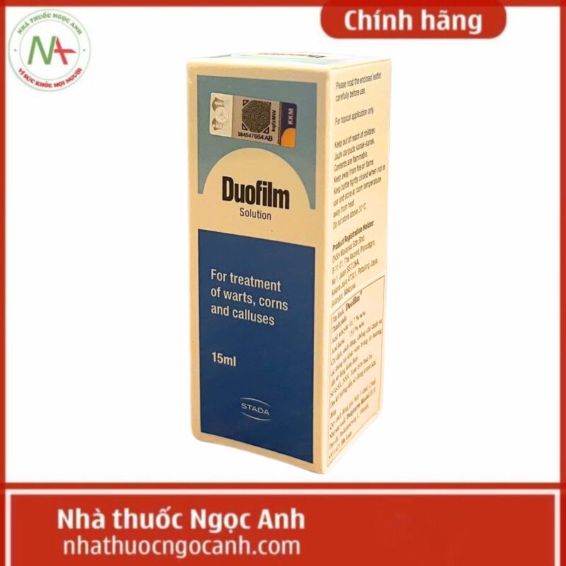 Thuốc Duofilm 15ml đặc trị mụn cóc mắt cá giá bao nhiêu, mua ở đâu?