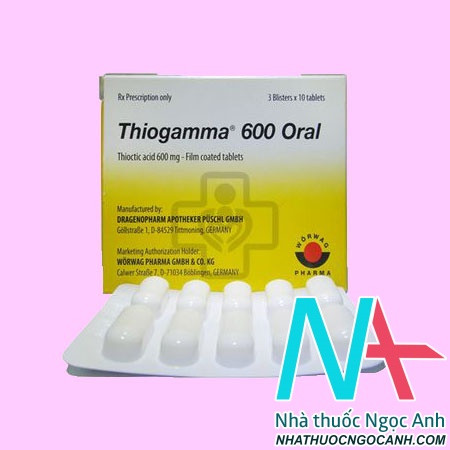 Thuốc Thiogamma 600 Oral: Công dụng, liều dùng, lưu ý tác dụng phụ, giá bán