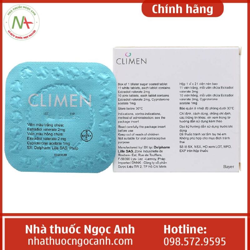 Thuốc Climen là thuốc gì, có tác dụng gì, mua ở đâu, giá bao nhiêu?