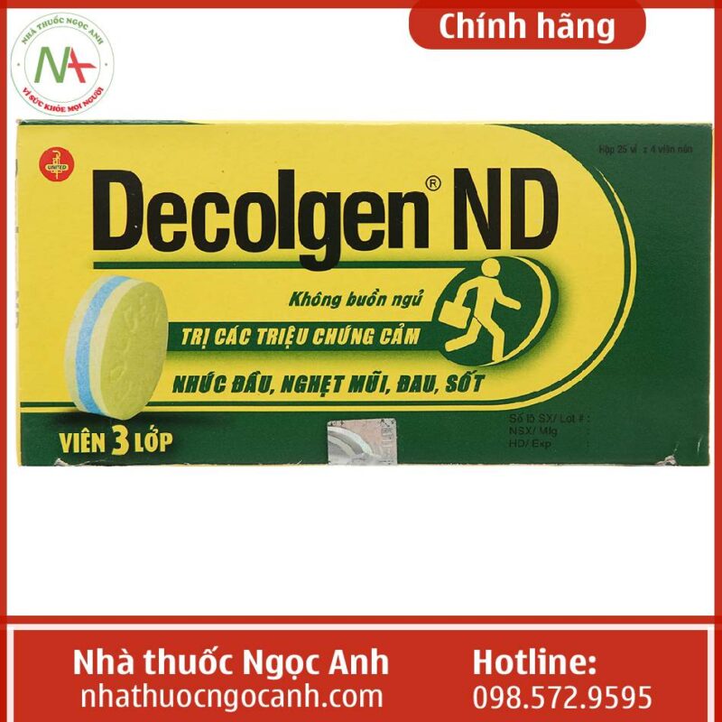 Thuốc Decolgen ND có gây buồn ngủ không, giá bao nhiêu, mua ở đâu