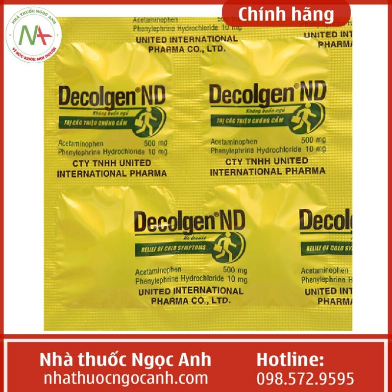 Thuốc Decolgen ND có gây buồn ngủ không, giá bao nhiêu, mua ở đâu