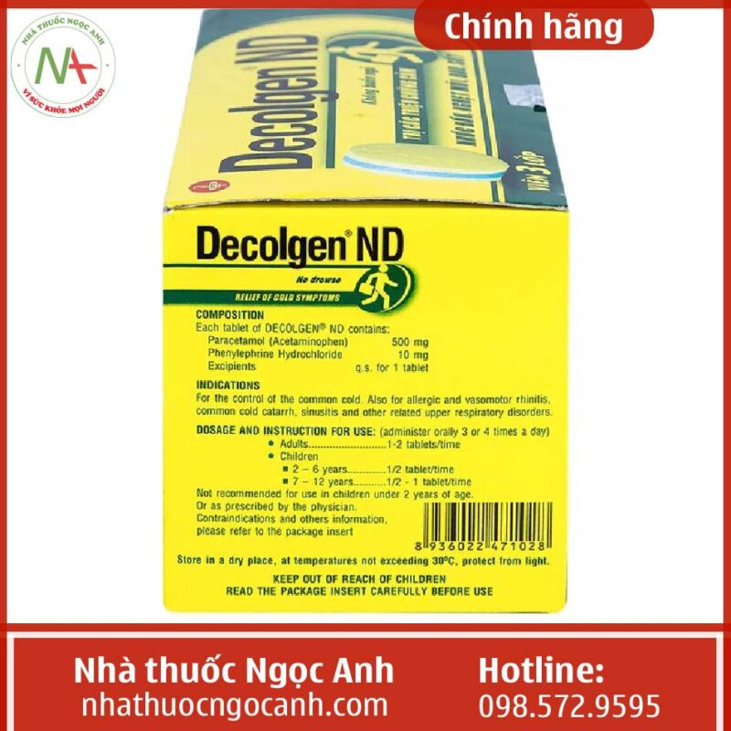 Thuốc Decolgen ND có gây buồn ngủ không, giá bao nhiêu, mua ở đâu