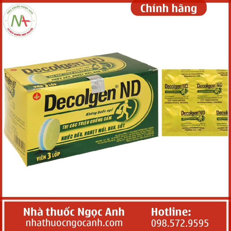 Thuốc Decolgen ND có gây buồn ngủ không, giá bao nhiêu, mua ở đâu