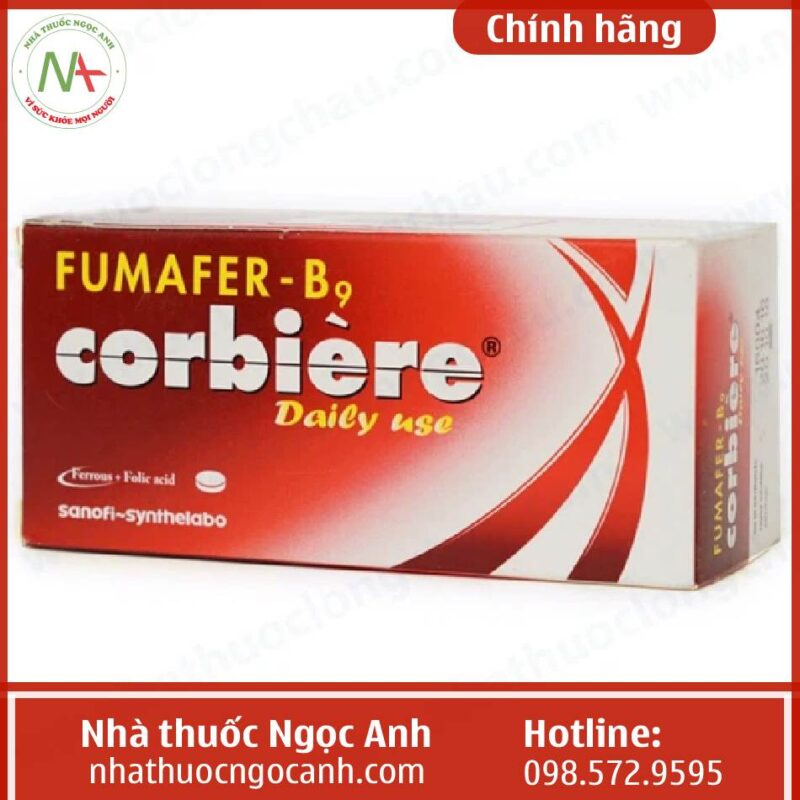 Thuốc sắt Fumafer-B9 Corbière Daily use giá bao nhiêu, mua ở đâu