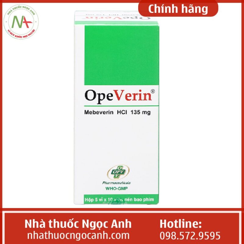 Thuốc Opeverin Mebeverine 135mg là thuốc gì, giá bao nhiêu, mua ở đâu