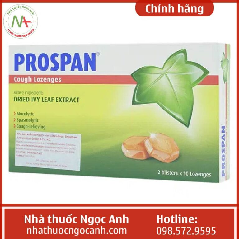 Thuốc Prospan viên ngậm ho của Đức giá bao nhiêu, mua ở đâu?